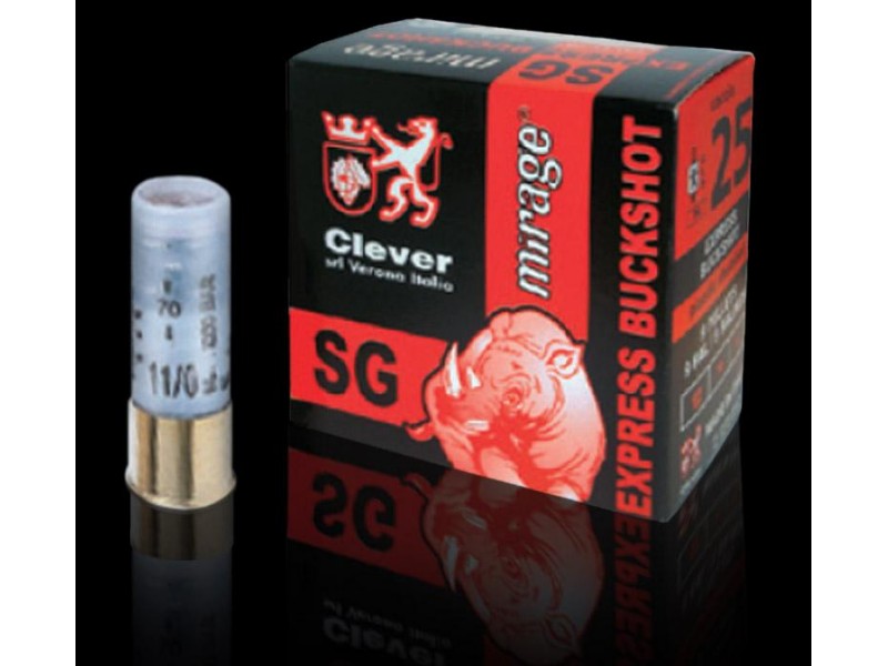 Naboj MIRAGE Clever 12/70 Express Buckshot - 34g/8,6 mm